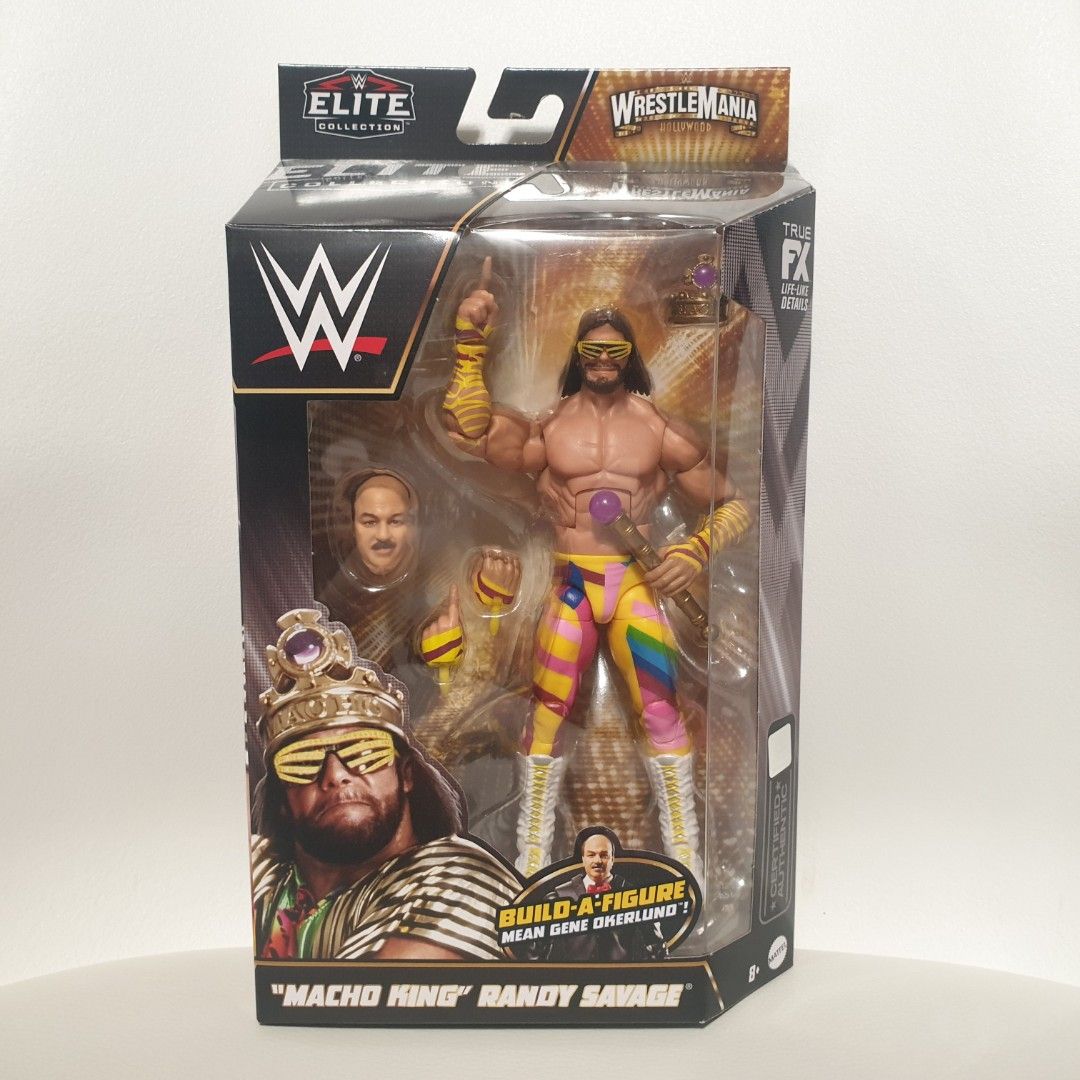 MACHO KING RANDY SAVAGE Wrestle Mania Mean Gene Okerlund Build A Figure ...