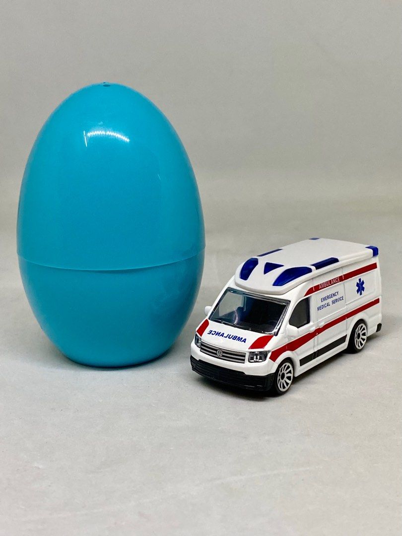 Majorette Mystery Egg Volkswagen VW CRAFTER White Pickup Emergency ...