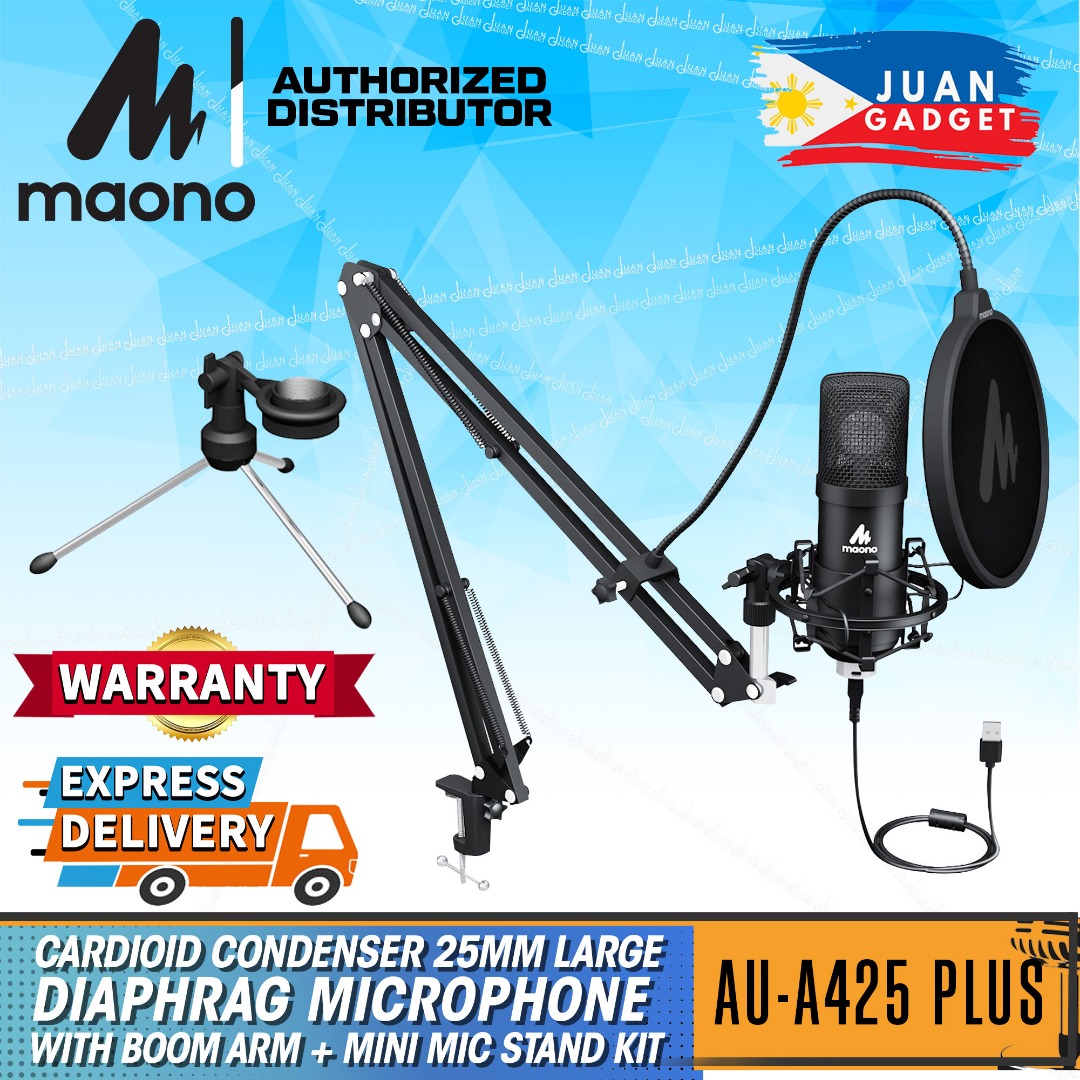Maono AU-A425 PLUS A425 PLUS Plug and Play USB Large Diaphragm ...