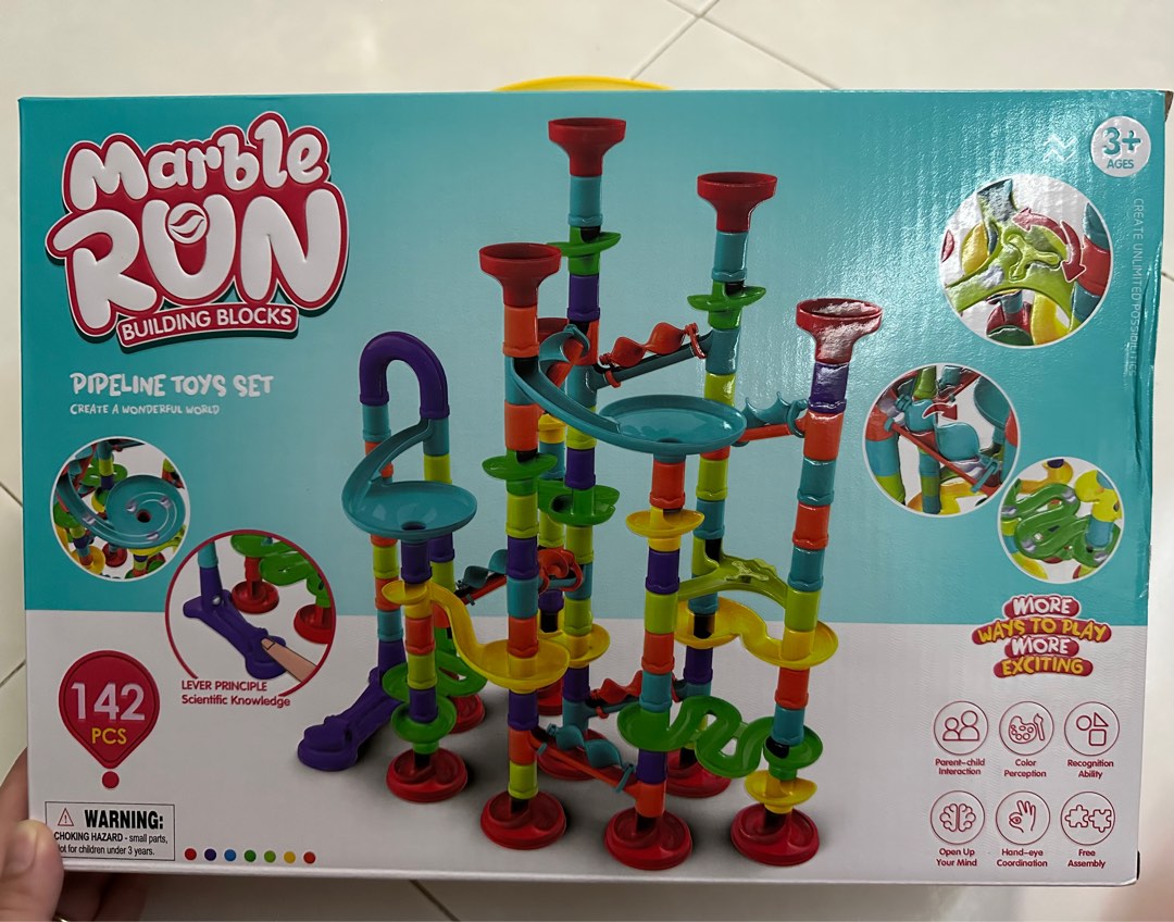 Marble Run Toy Building Blocks, Hobbies & Toys, Toys & Games on Carousell