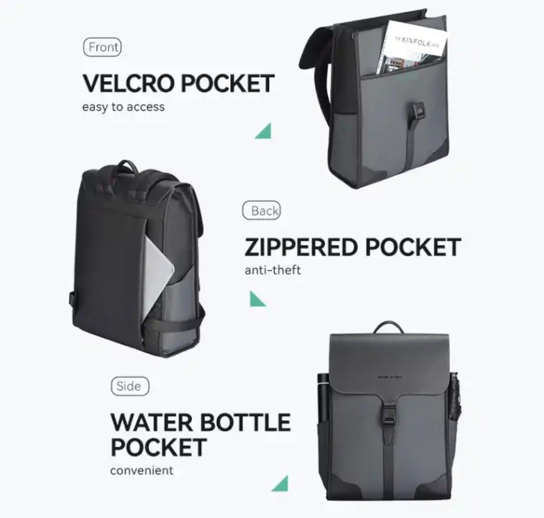 Mark Ryden Backpack Men Original Laptop Bag Business Backpack ...