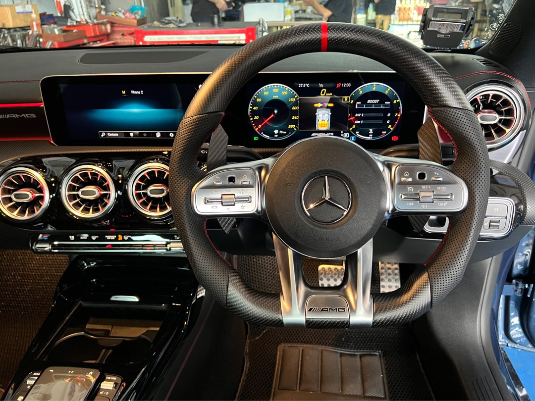 Mercedes benz amg steering wheel RHD w118 v177 w177 x253 h247 x247 w205 ...