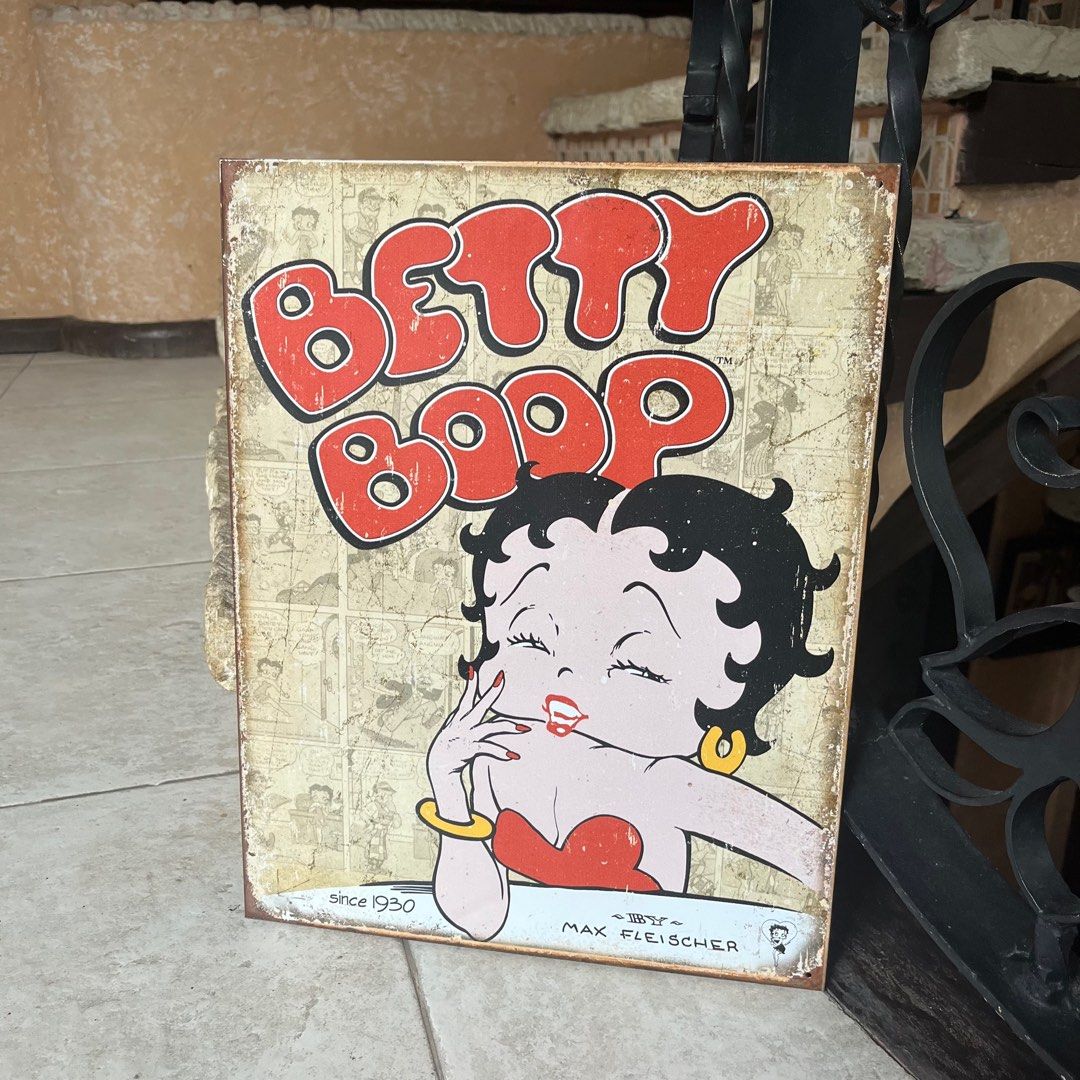Vintage Betty Boop Metal Print Poster, Hobbies & Toys, Memorabilia ...