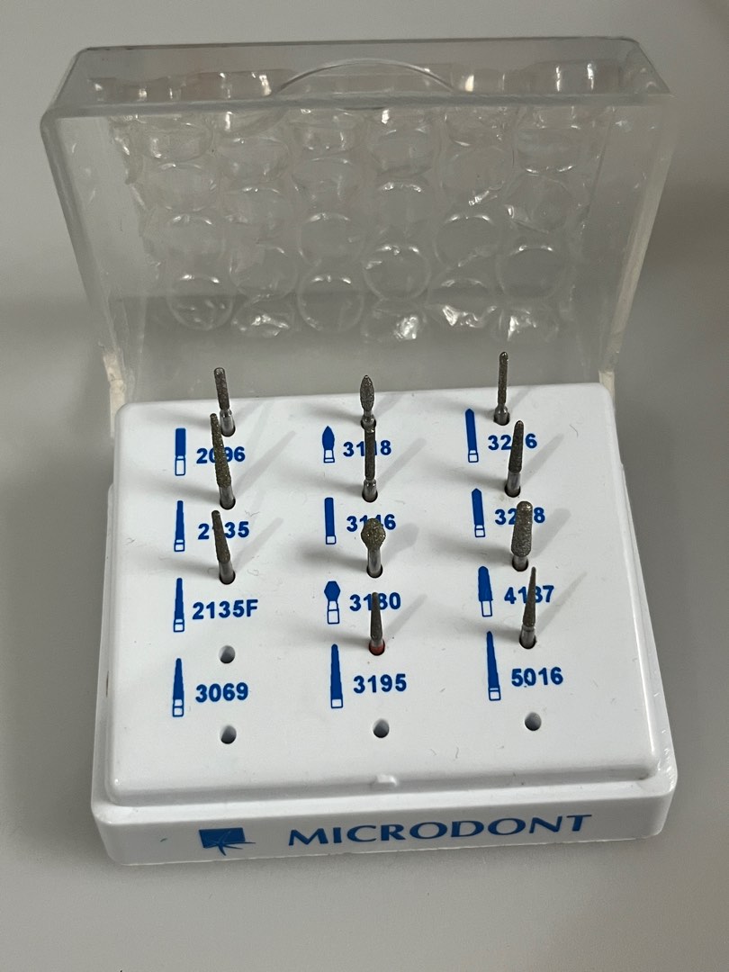 Microdont Prostho burs, Health & Nutrition, Medical Supplies & Tools on Carousell