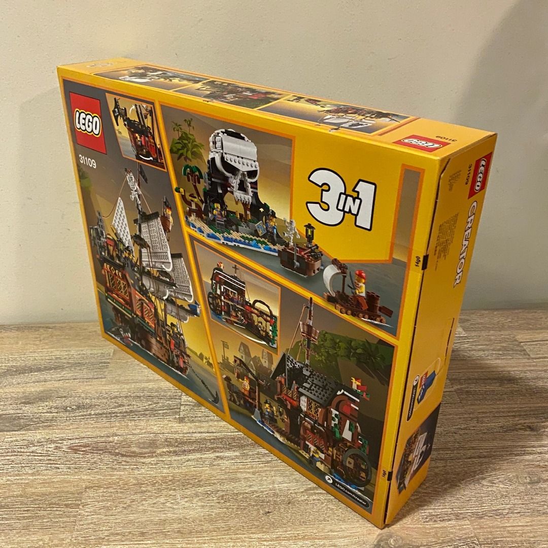 MISB Lego 31109 Creator 3-in-1 Pirate Ship (2020) - Bundle 4184 4195 ...
