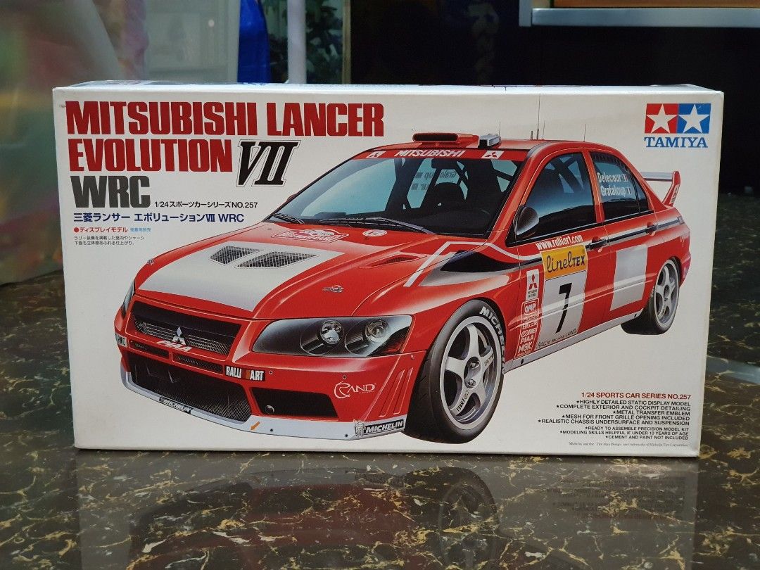 Mitsubishi Lancer Evo 7 "WRC" (model kit), Hobbies & Toys, Toys & Games ...