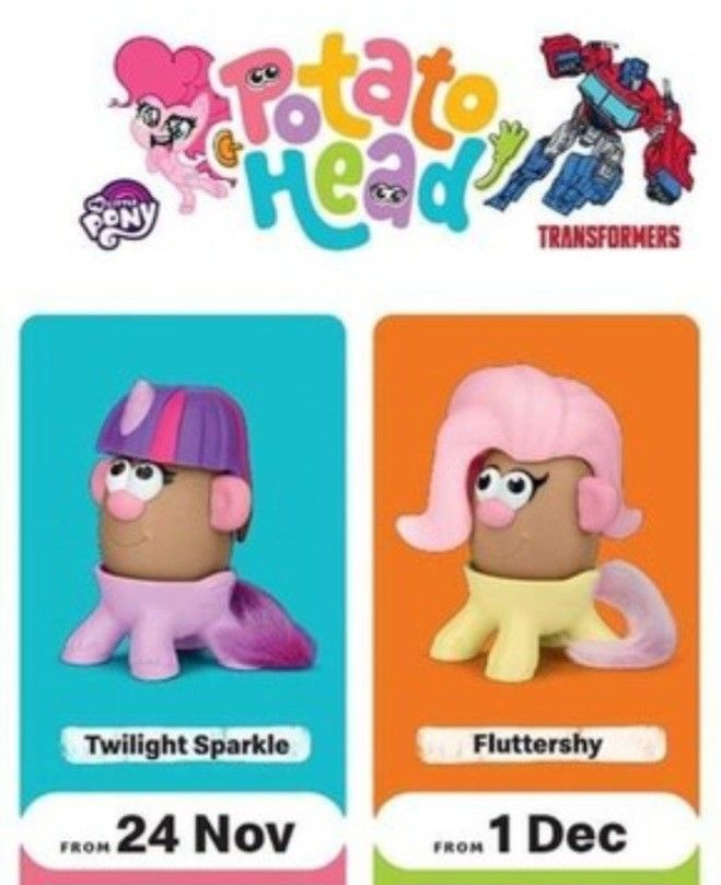 Mr. Potato My Little Pony Twilight Sparkle & Fluttershy McDonald's ...