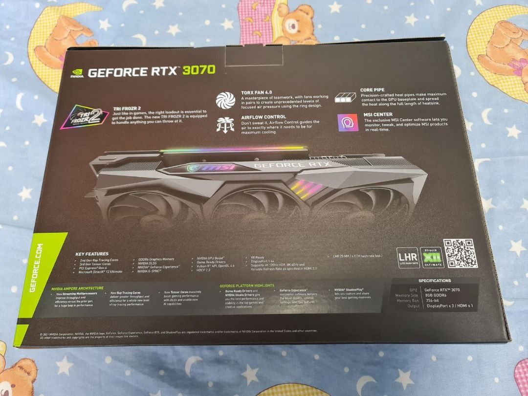MSI Gaming GeForce RTX 3070 LHR 8GB GDRR6 256-Bit HDMI/DP Nvlink Torx ...