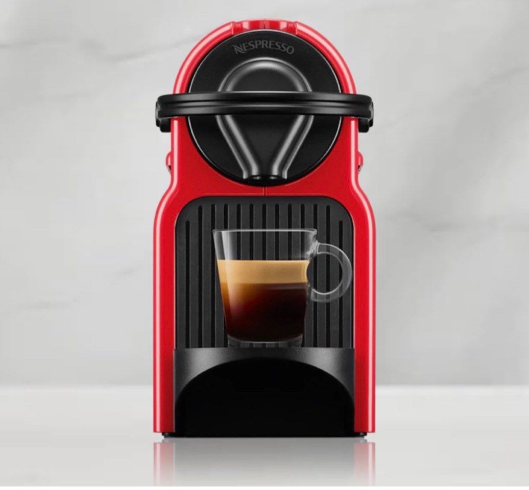 Nespresso Inissia Ruby Red, TV & Home Appliances, Kitchen Appliances ...