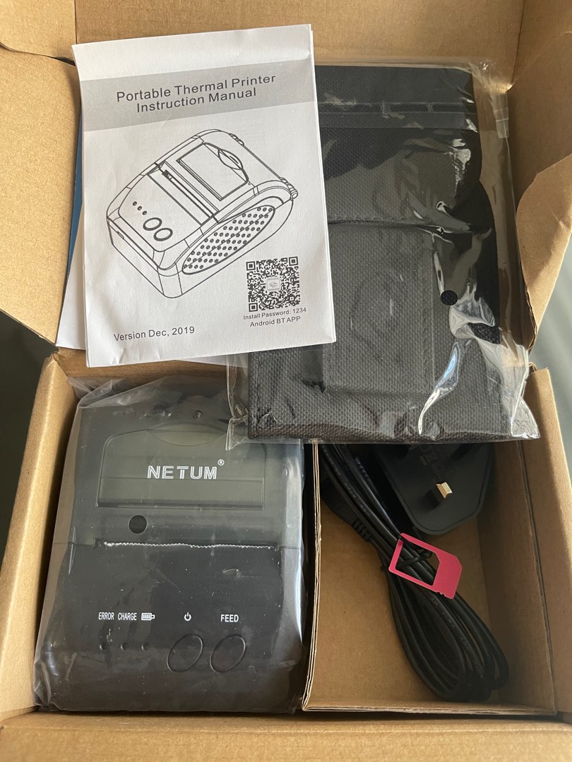 NETUM MINI THERMAL PRINTER, Computers & Tech, Printers, Scanners ...