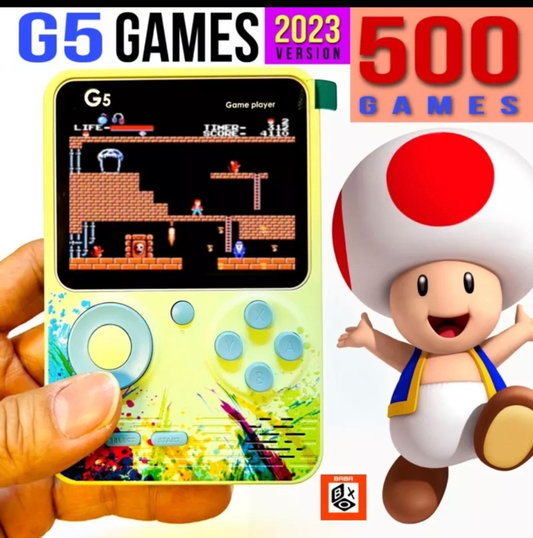 New Version Mini G5 handheld game console 500 in 1 nostalgic game ...