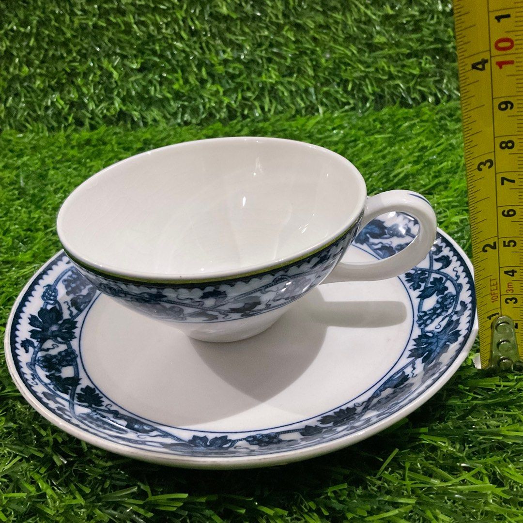 Nikko Double Phoenix NKT Ironstone Oven Proof Crackle Design Blue Grape ...
