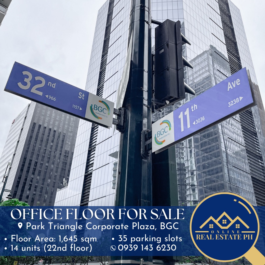 Office Floor Park Triangle Corporate Plaza BGC, Property, For Sale ...
