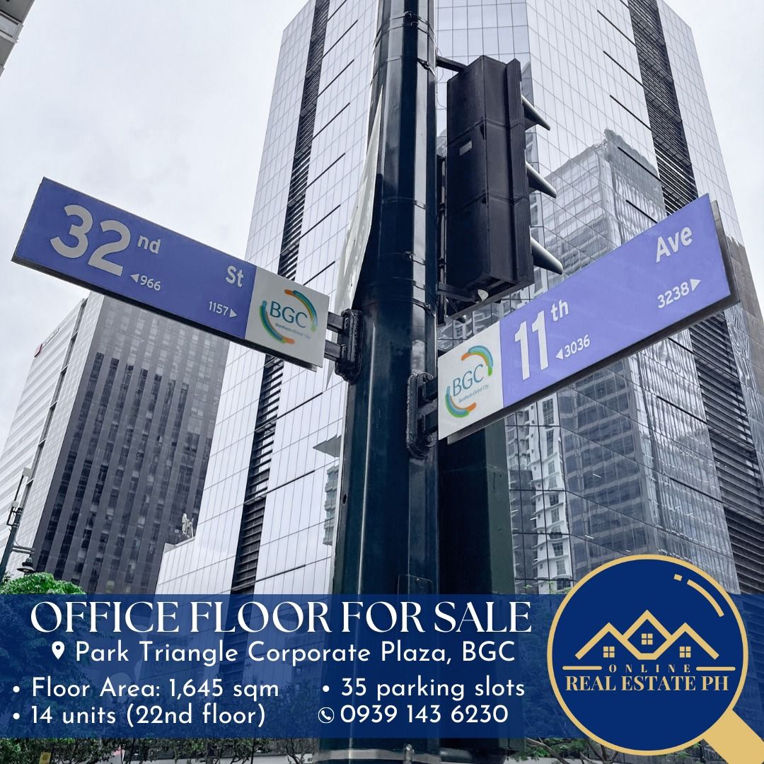 Office Floor Park Triangle Corporate Plaza BGC, Property, For Sale ...