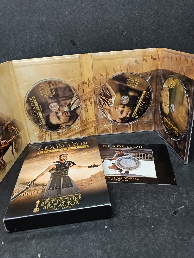 Original DVD: Russell Crowe GLADIATOR Extended Edition (Region 1 ...
