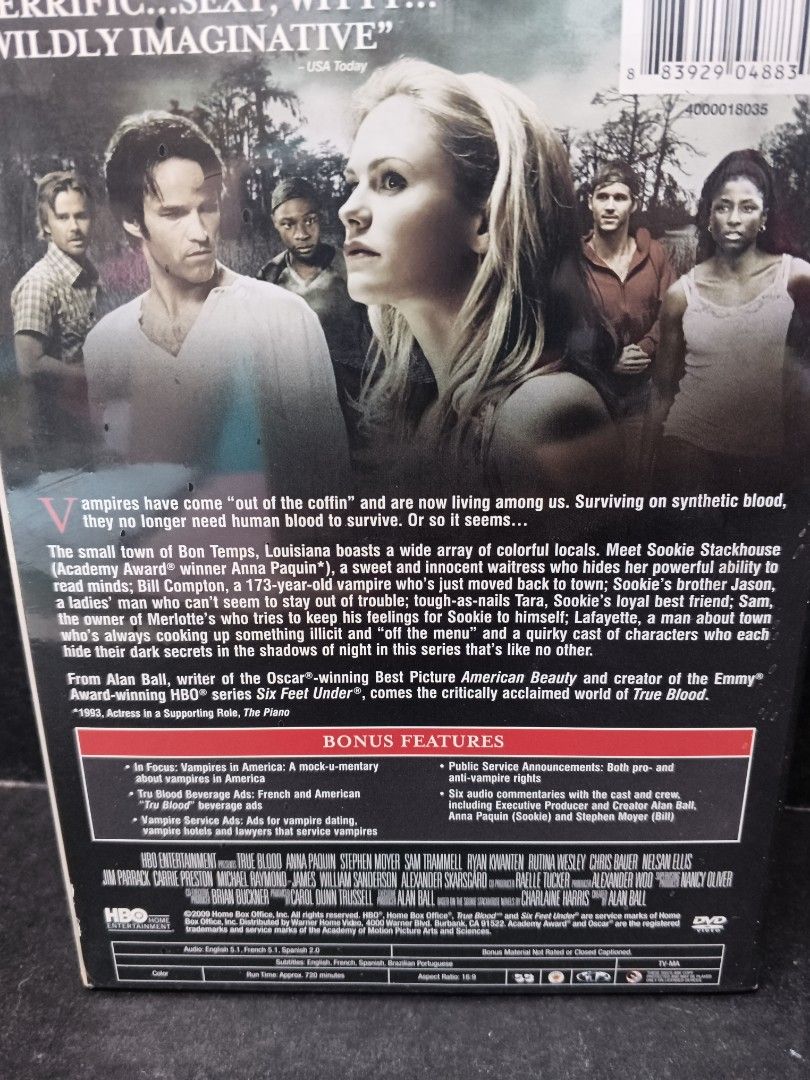 Original DVD: True Blood - The Complete First Season ( Region 1) - HBO ...