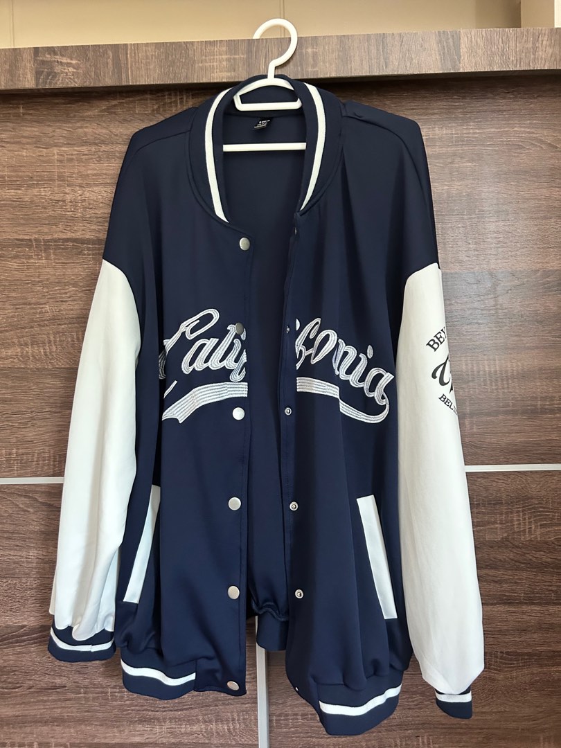 Oversized Baseball Jacket, Women's Fashion, Coats, Jackets and ...