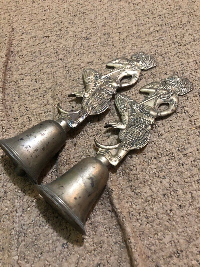 Pair of old vintage traditional Indonesian call bells on Carousell