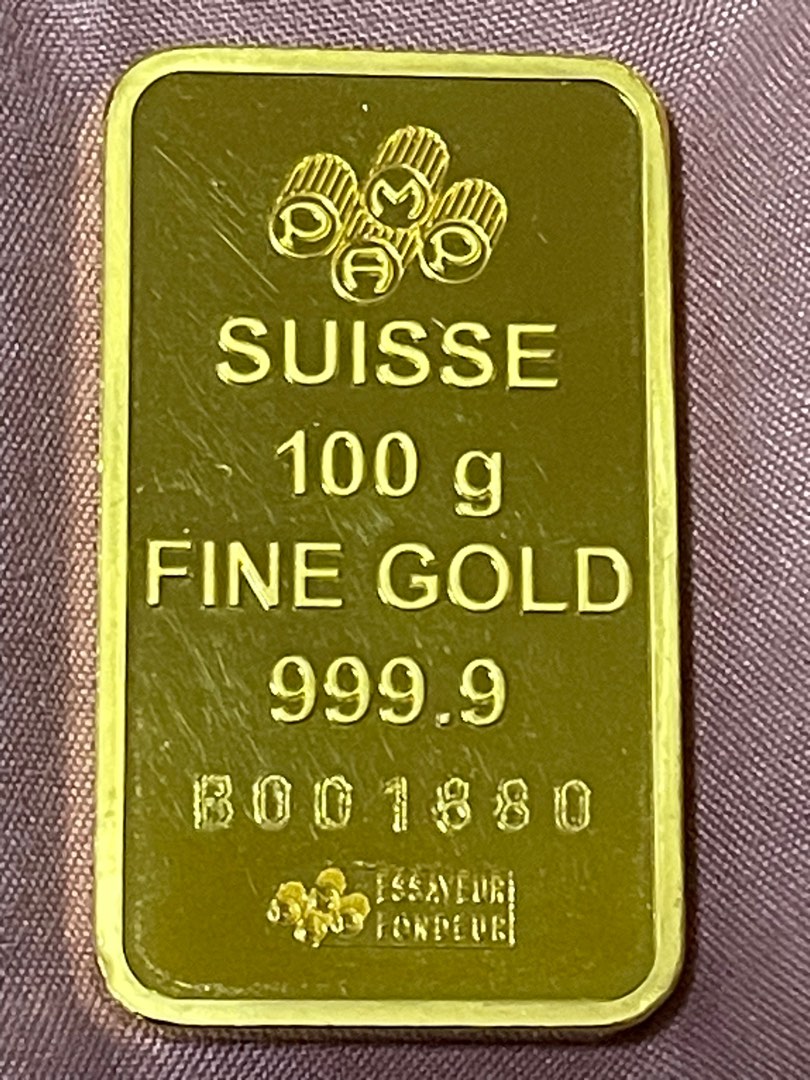 Pamp Sa Pure Gold Bar 100 grams, Hobbies & Toys, Memorabilia ...