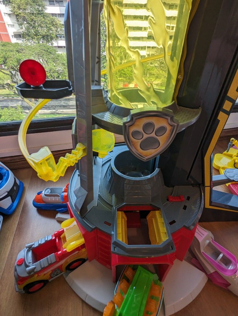 Paw Patrol Mighty Pup Super Pup Lookout Tower Playset, Babies & Kids, Infant Playtime on Carousell