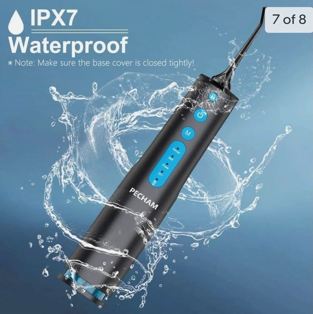 Pecham YXY-802 Electric Battery Powered Water Flosser Oral Irrigator - Black, Beauty & Personal ...
