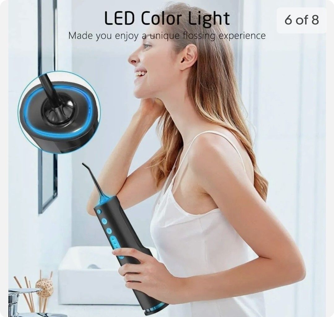 Pecham YXY-802 Electric Battery Powered Water Flosser Oral Irrigator ...