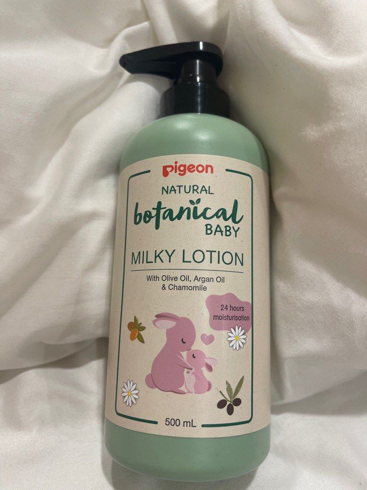 Pigeon Natural Botanical Baby milky lotion 500ml, Babies & Kids ...
