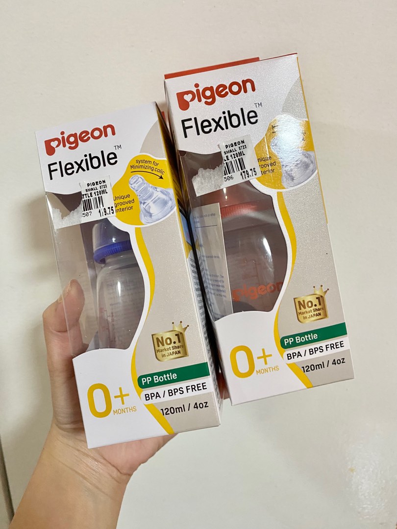 Pigeon RPP Red Milk Feeding Bottle 120ml (S)for Newborn, Babies & Kids ...