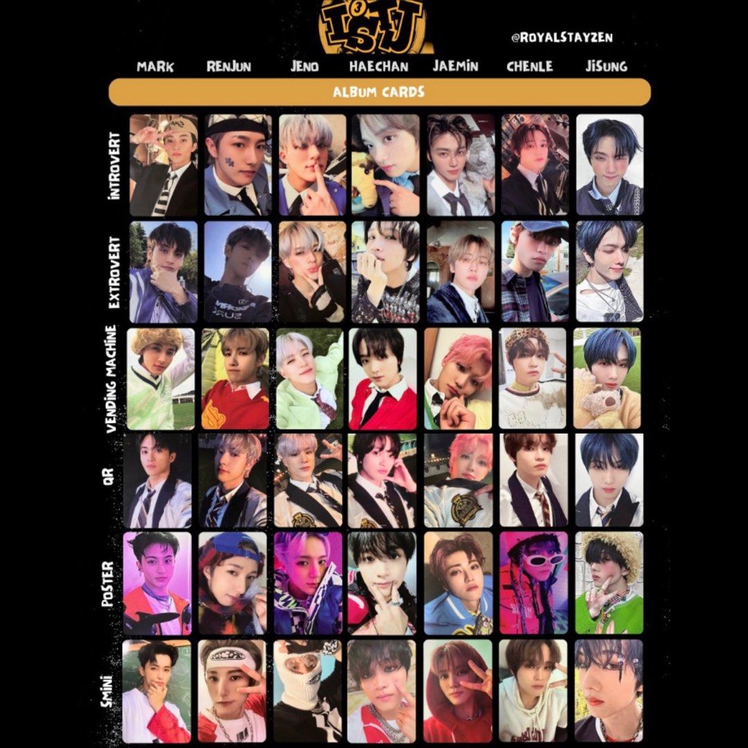 [PO] NCT DREAM ISTJ Official Photocards Set, Hobbies & Toys ...