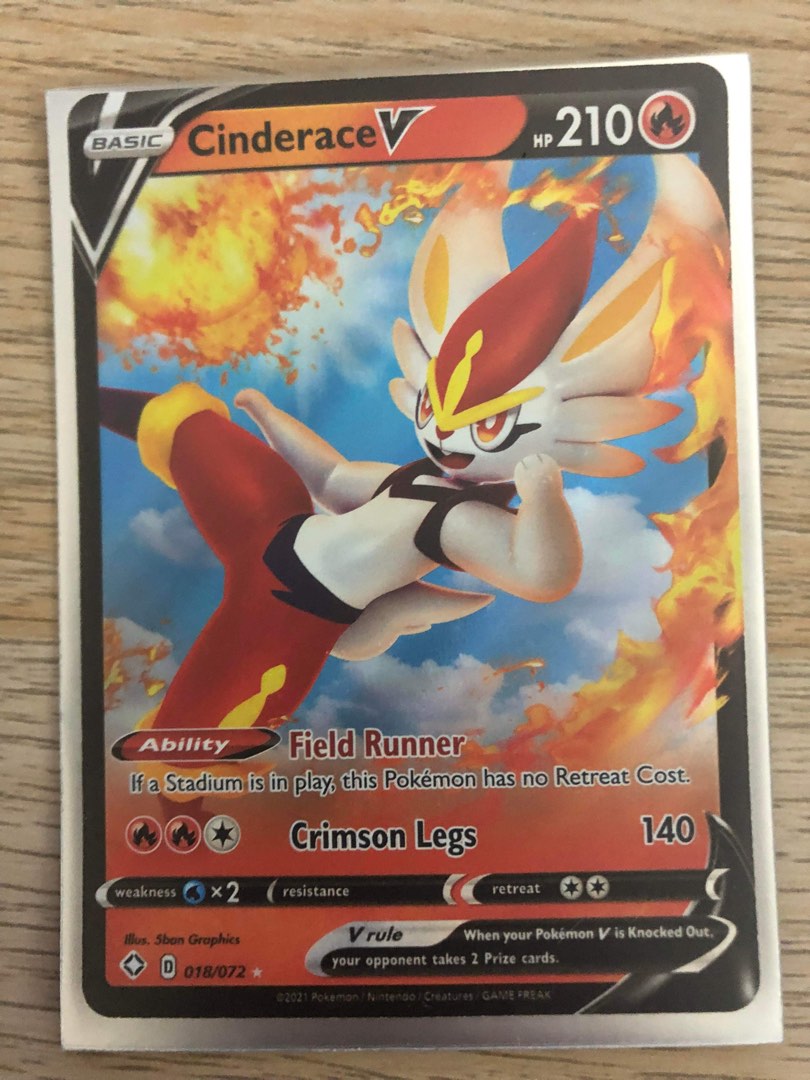 Pokemon card Ditto Cinderace V, 興趣及遊戲, 玩具 & 遊戲類 - Carousell