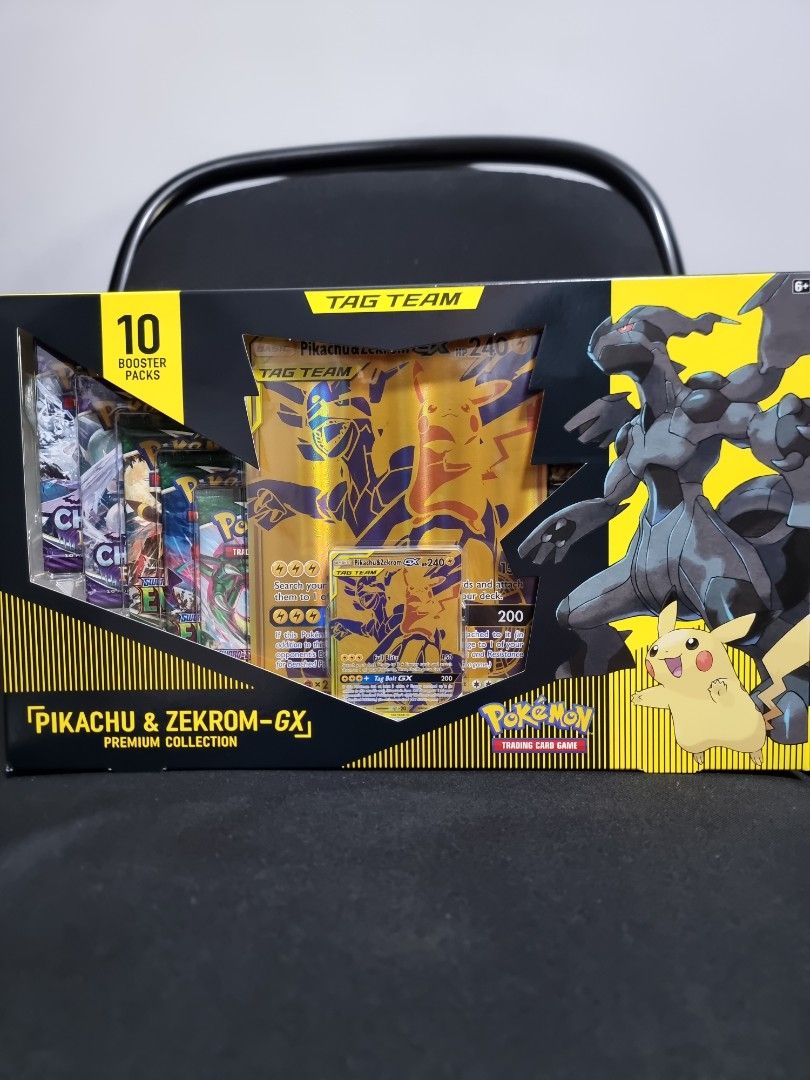 Pokemon Pikachu & Zekrom GX Premium Collection, Hobbies & Toys, Toys & Games on Carousell