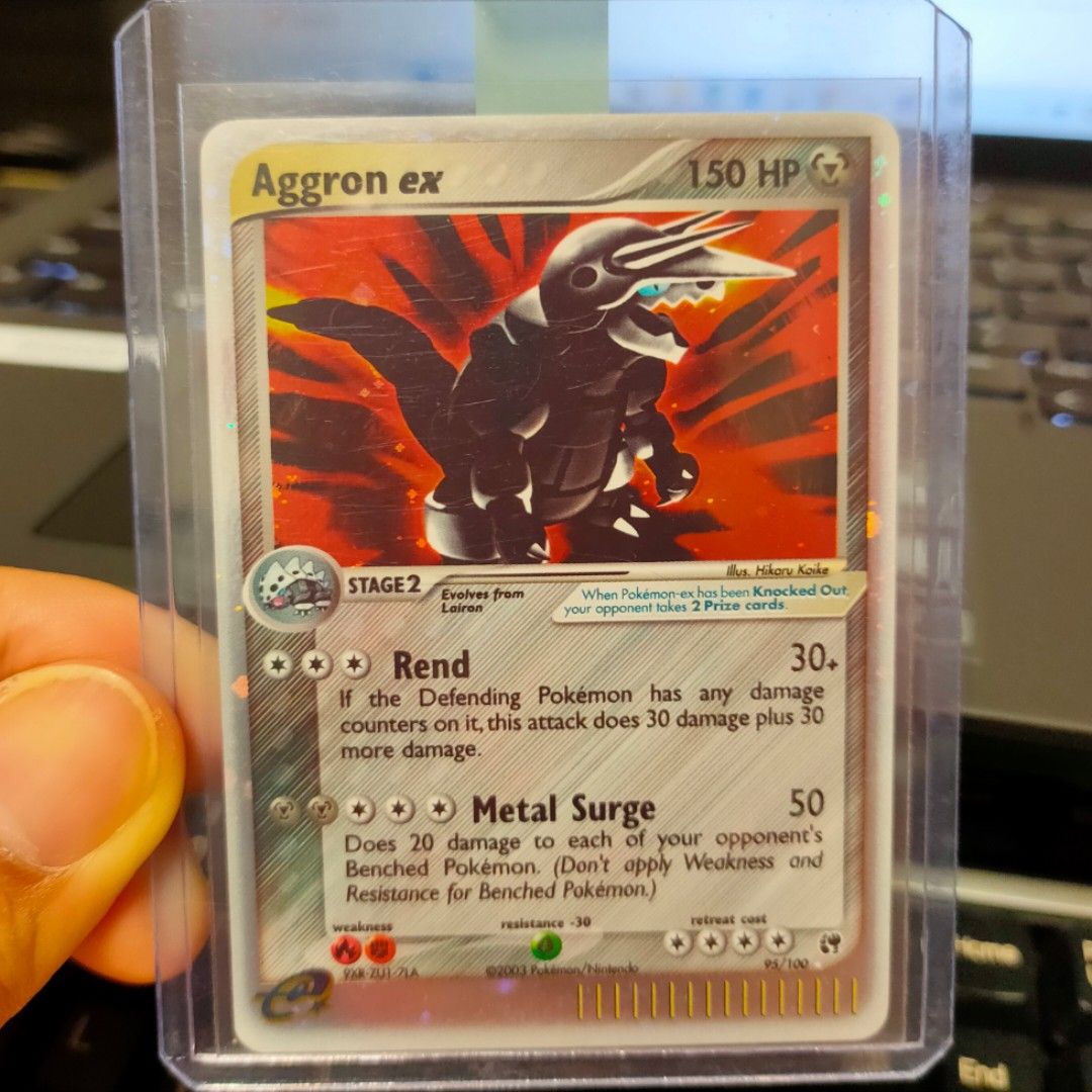 Pokemon TCG Aggron EX 2003 Sandstorm 95/100 ULTRA RARE, Hobbies & Toys ...