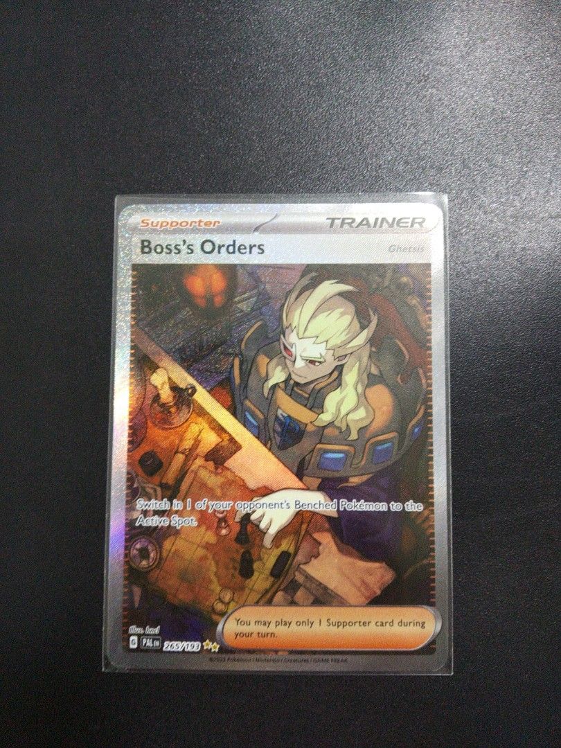 Pokemon TCG Boss's Orders Full Art Trainer SIR Special Illustration ...