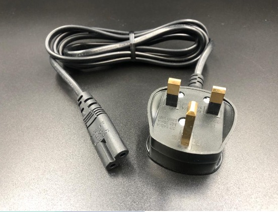 Power Cord 1.50M UK-C7 HEC Safety Mark 3pin Plug BS-1363/A ASTA Wire ...