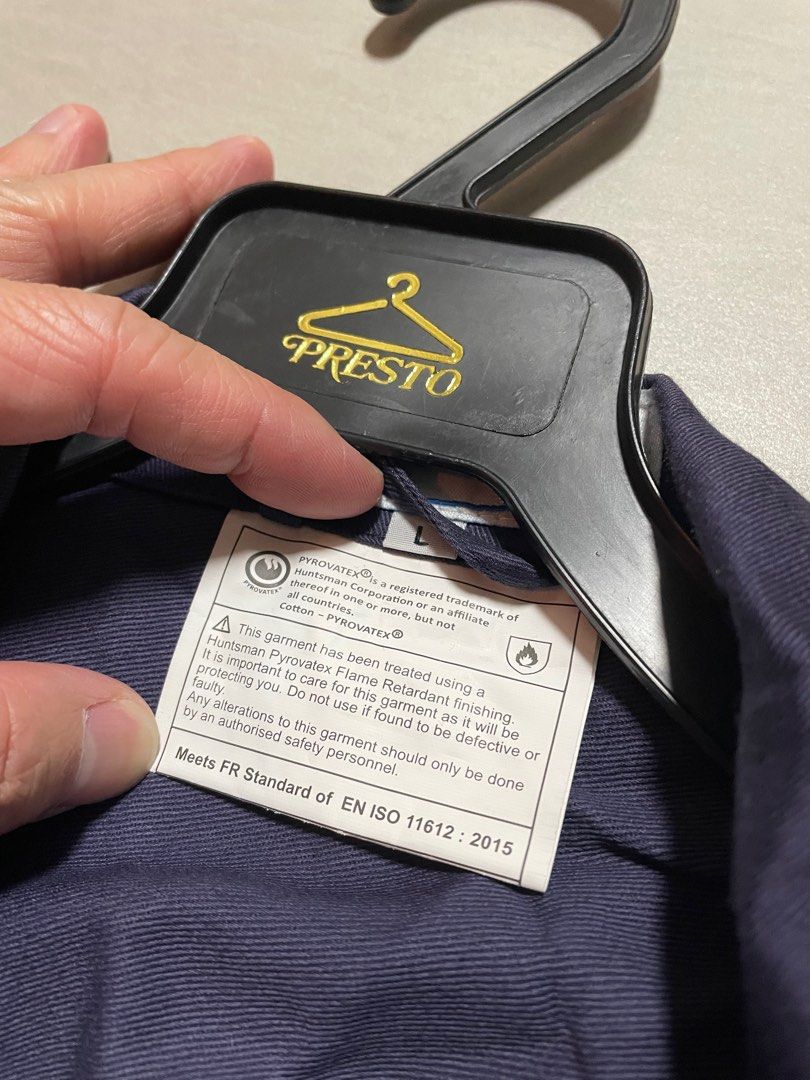 PPE FRC Fire rated/ fire resistance set, shirt and pants, Men's Fashion ...