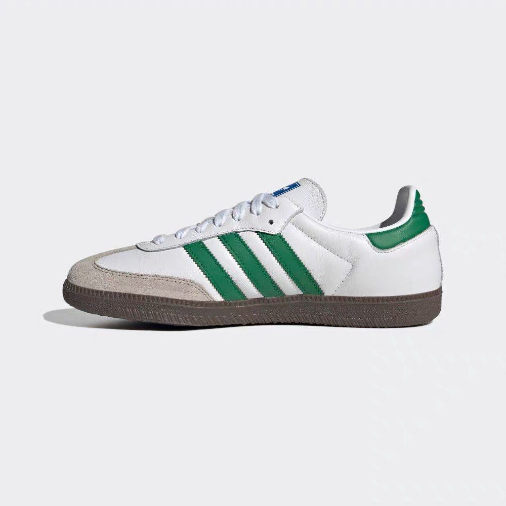(pre-order) adidas samba green and white stripes, Men's Fashion ...