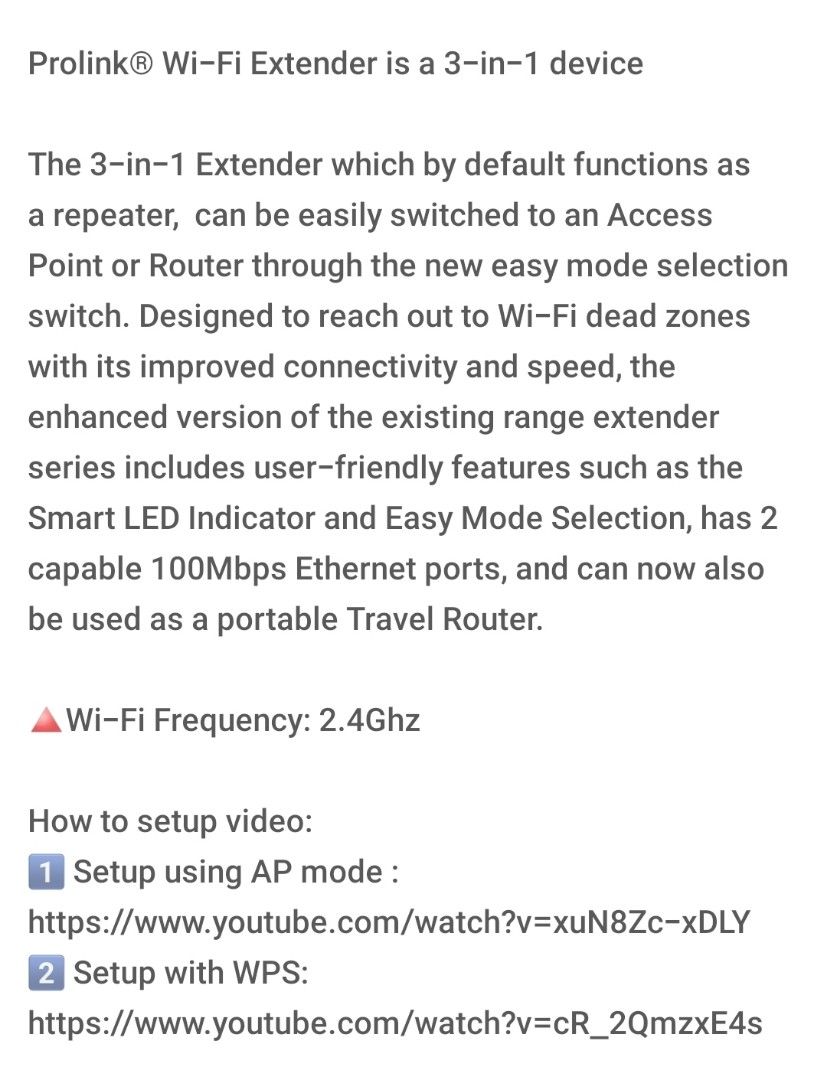 Prolink Wifi Extender Pen Computers Tech Parts Accessories Networking On Carousell