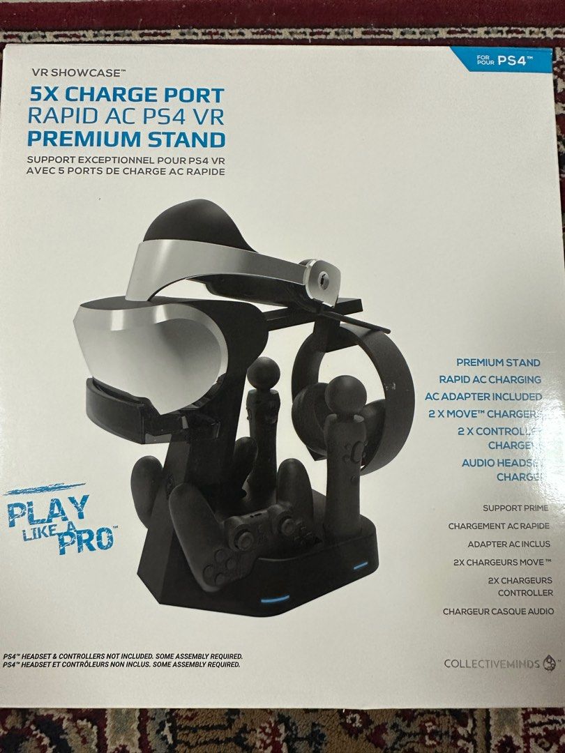 PSVR stand / Controller charger + 4 PSVR games, Video Gaming, Gaming ...
