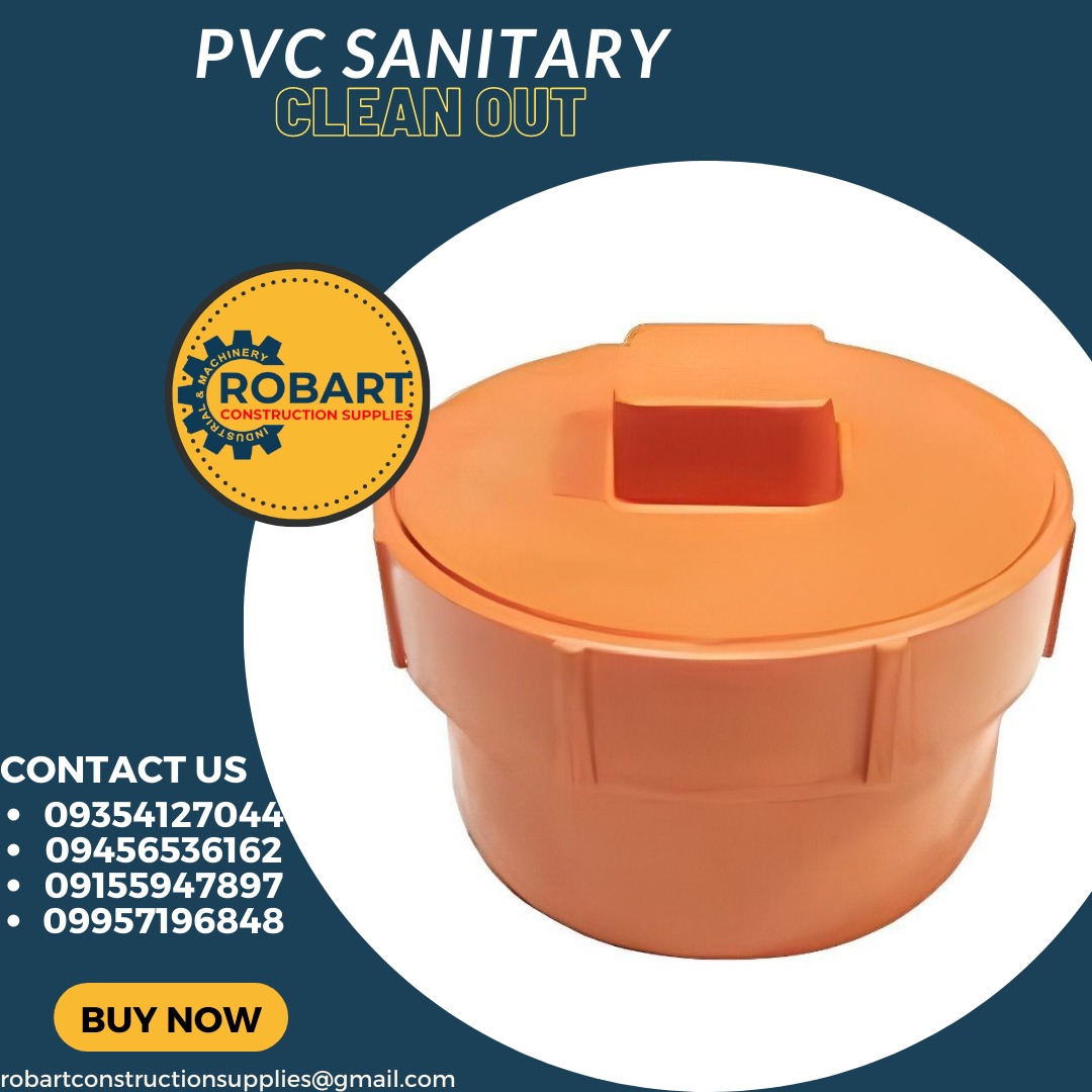 PVC SANITARY CLEAN OUT 4", Commercial & Industrial, Construction Tools ...