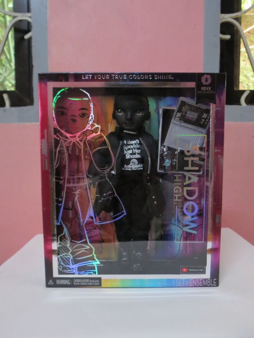 Rainbow High Shadow High Rexx McQueen- Black Color Fashion Doll ...