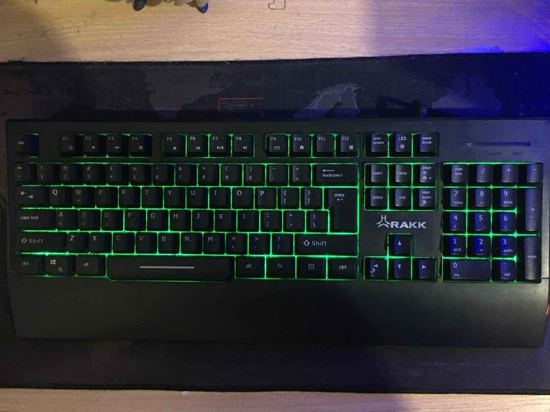 Rakk Illuminated Gaming Keyboard V2 Computers And Tech Parts And Accessories Computer Keyboard On