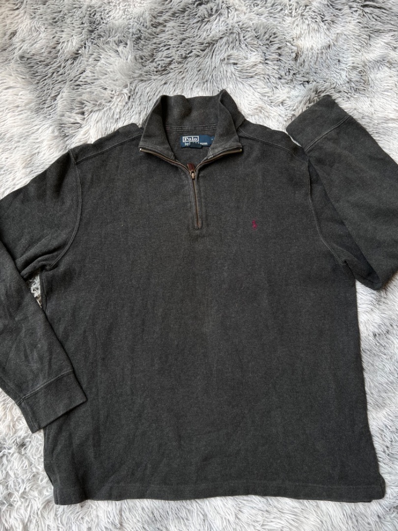 RALPH LAUREN HALF ZIP, Luxury, Apparel on Carousell