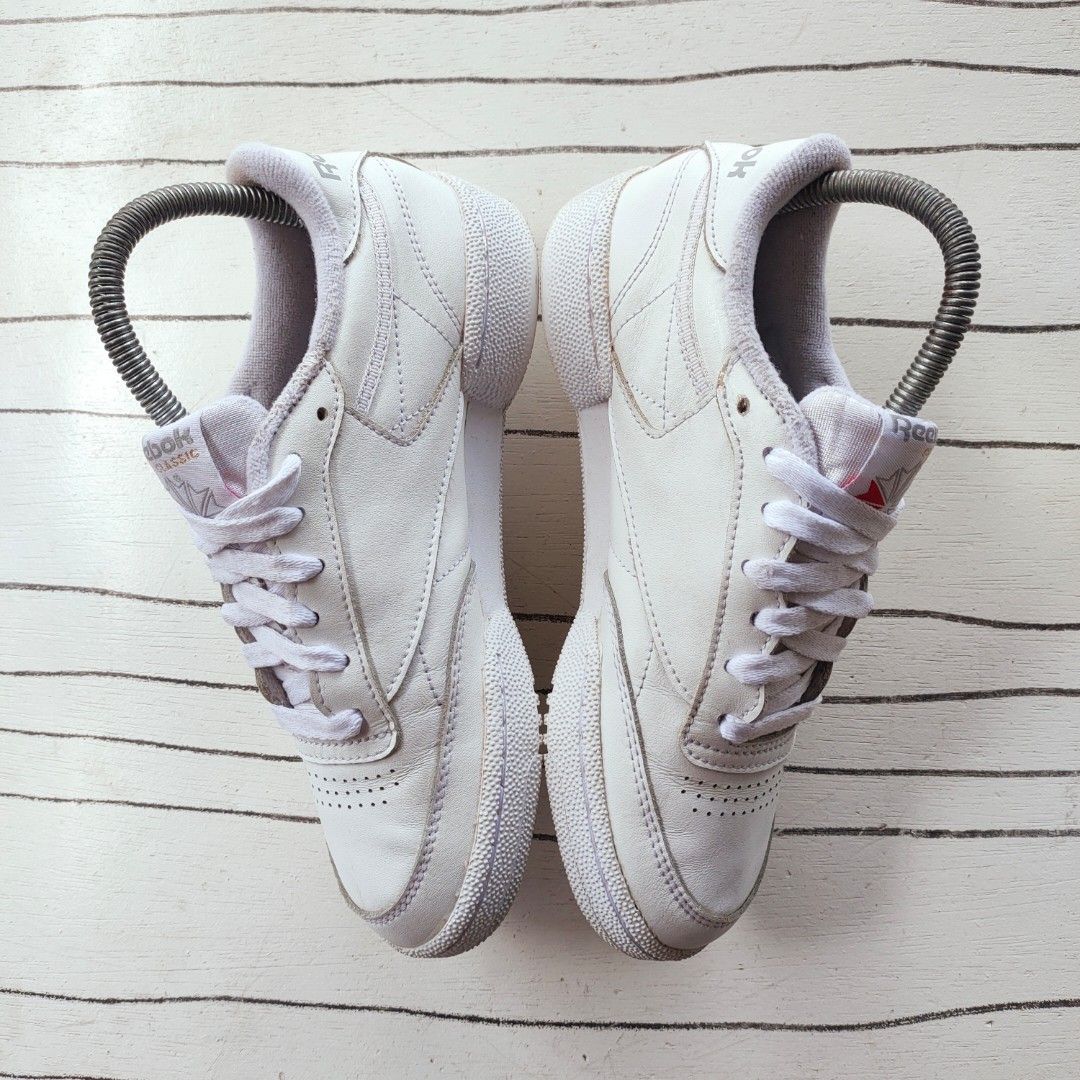 Reebok Classic White 4UK Well Used, Women's Fashion, Footwear, Sneakers ...