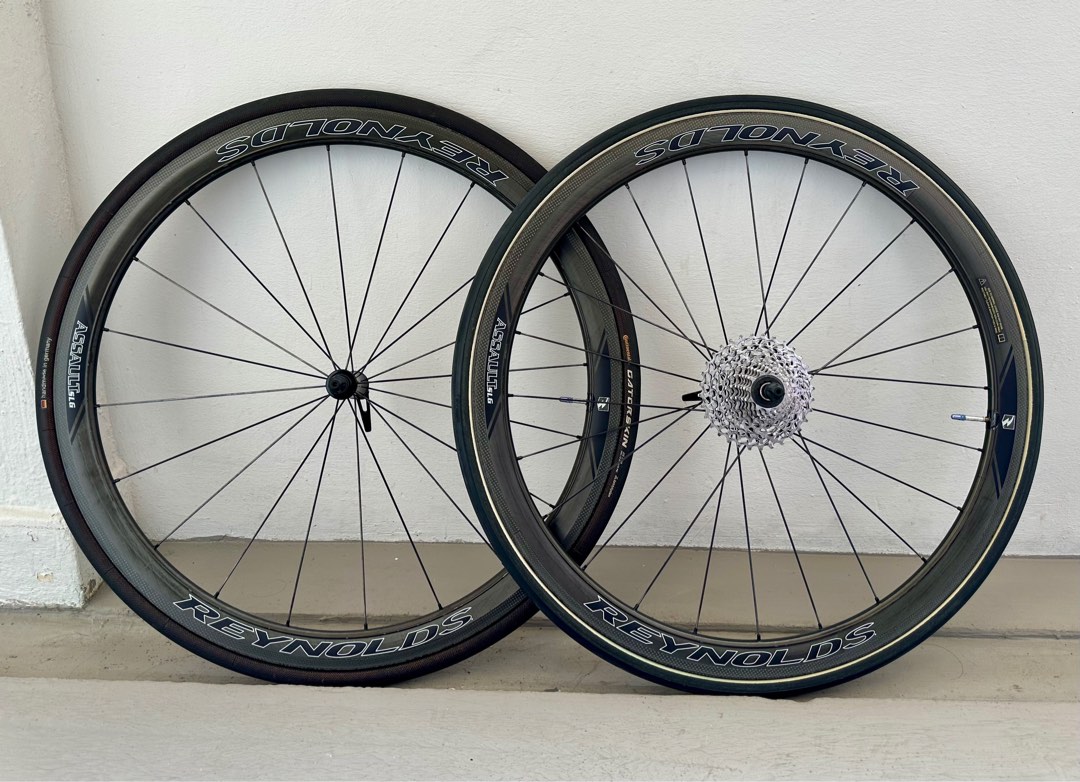 FINAL PRICE Reynolds Assault SLG Full Carbon Tubular Wheelset 11 Speed ...