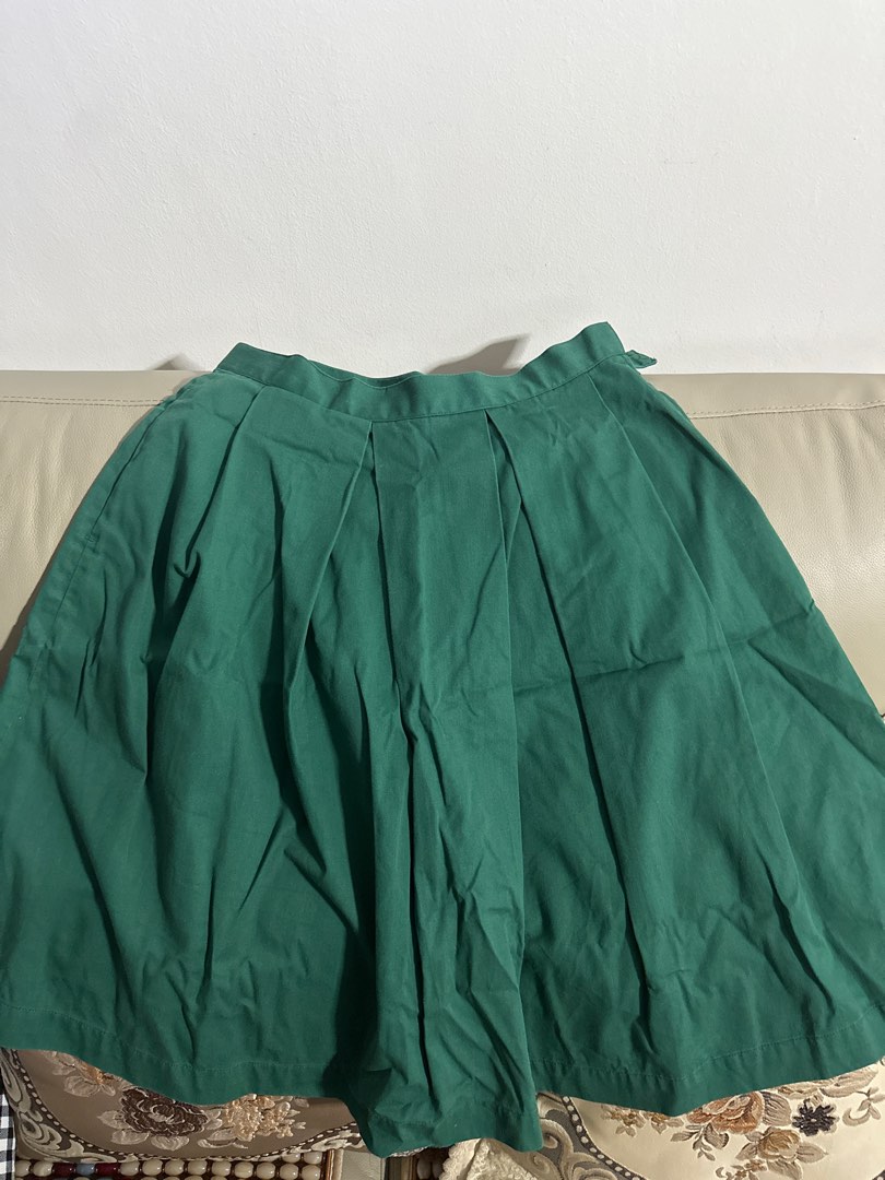 RJC uniform green skirt, Women's Fashion, Bottoms, Skirts on Carousell