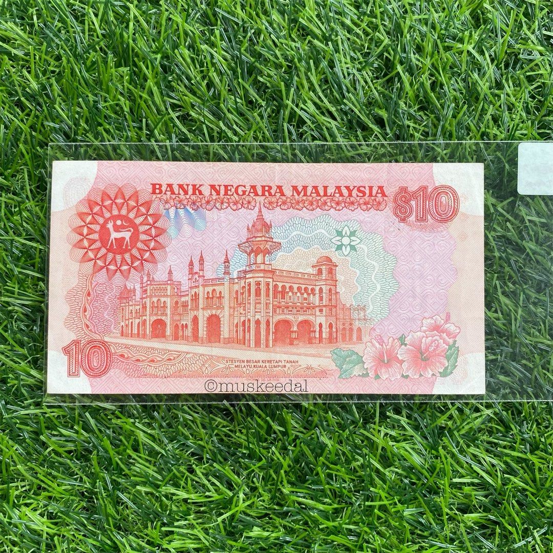 RM10 SEPULUH RINGGIT SIRI 5 / 5TH SERIES LAST PREFIX PQ AZIZ TAHA 1983 ...