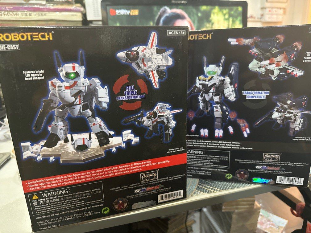 Robotech 超時空要塞 Macross SAGA Super Deformed Die-Cast 合金 Rick Hunter's VF ...