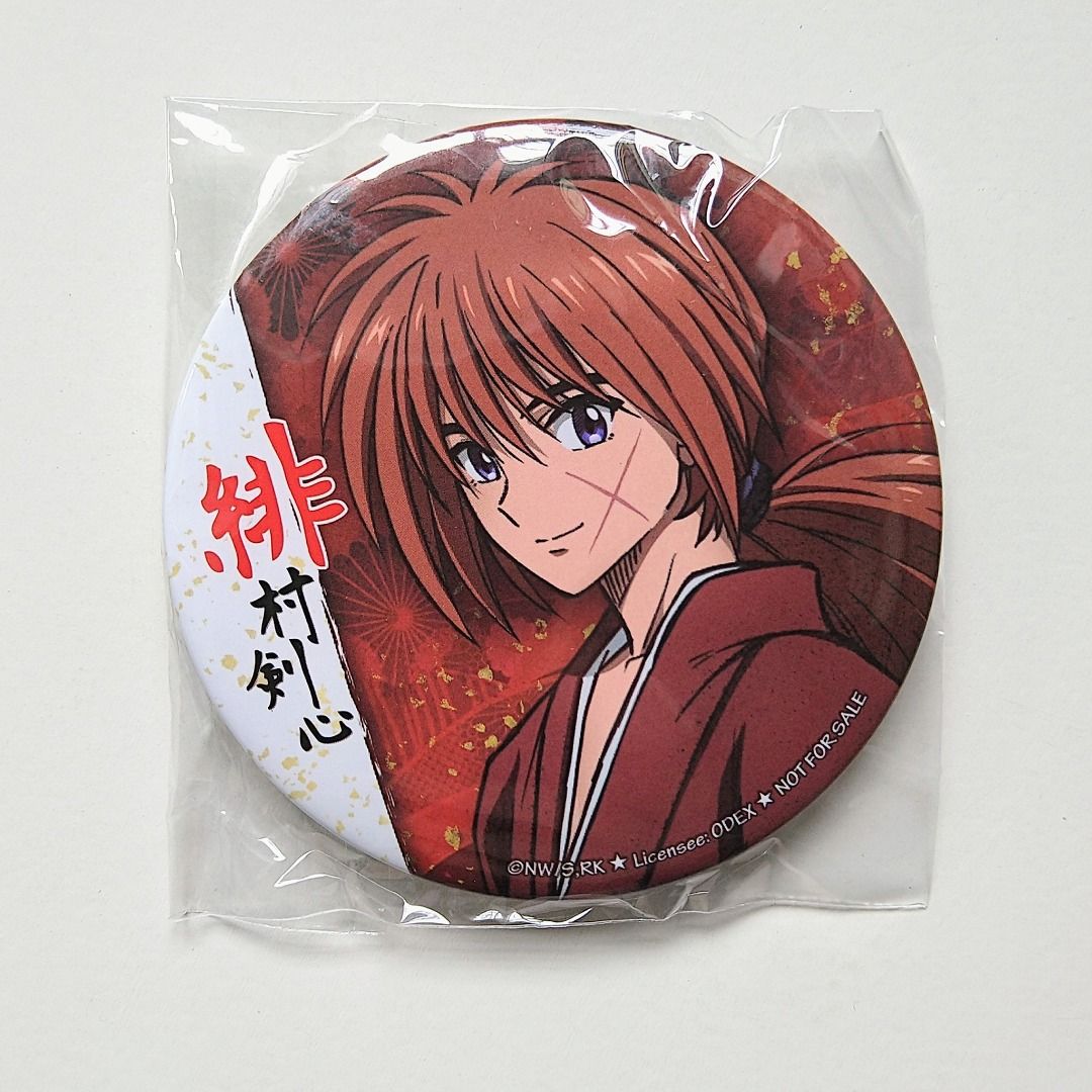 Rurouni Kenshin / Samurai X Set of 4 Characters Can Badges - Himura ...
