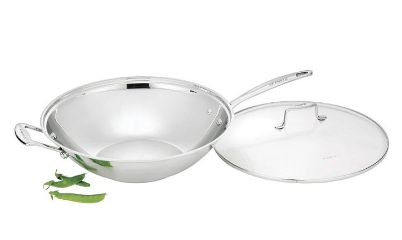 Scanpan Impact 32cm covered wok, Furniture & Home Living, Kitchenware ...