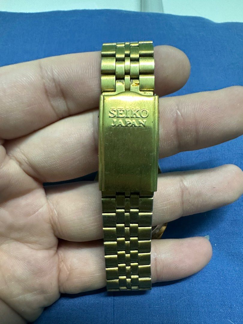 Seiko 5 Automatic Square Vintage Gold Watch, Men's Fashion, Watches ...